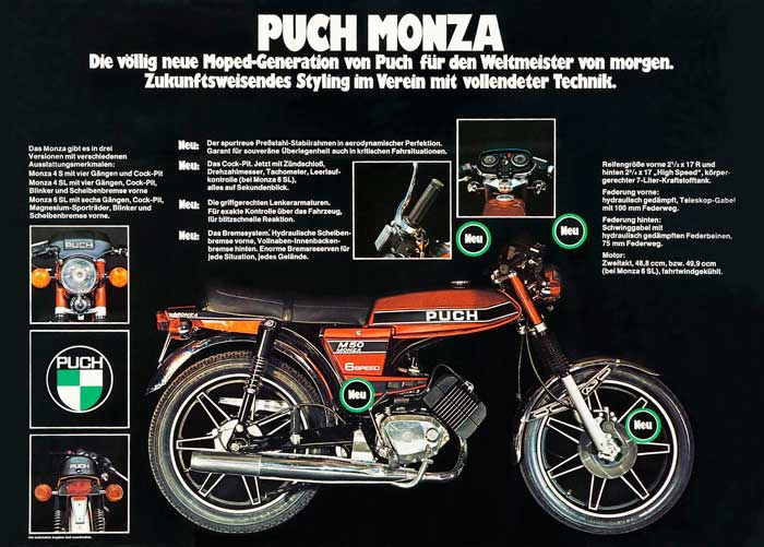 PUCH WIESER: Shop - Shop Farbposter Puch Monza 6SL (ca. 50x70 cm)